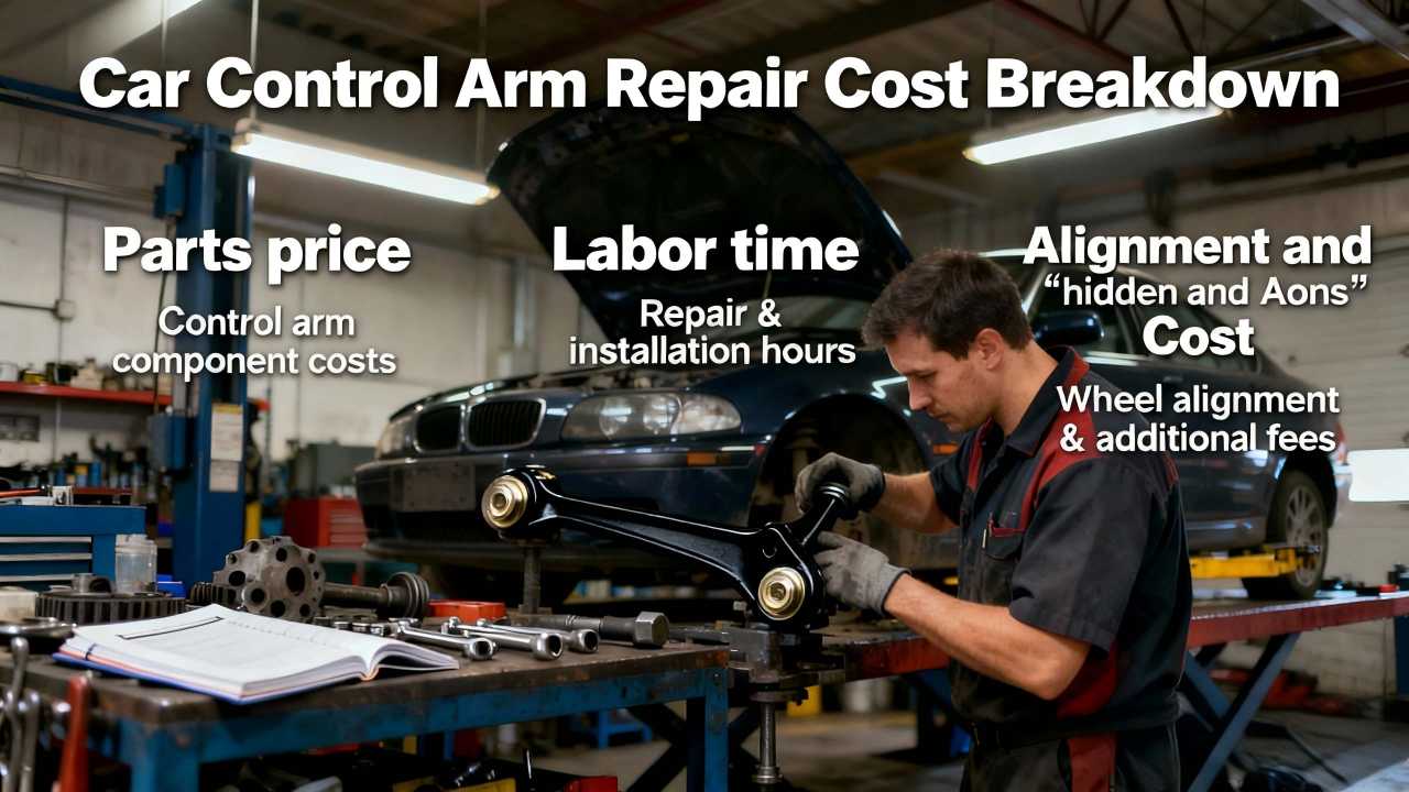 Control Arm Replacement Cost (Real-World Invoices + Cost Breakdown)